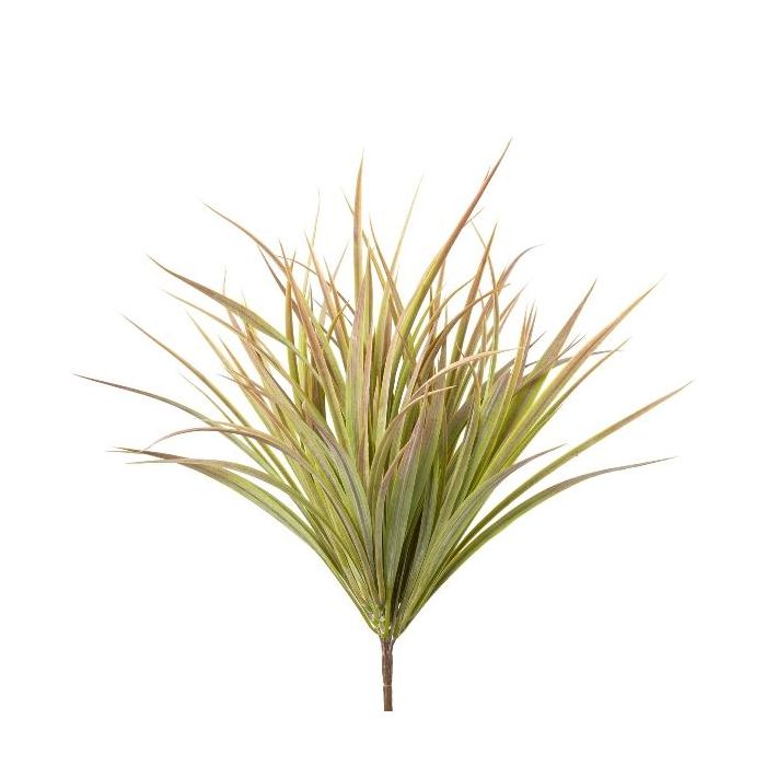 Hierba artificial de junco RIMZA en varilla, verde-rosa, 40 cm